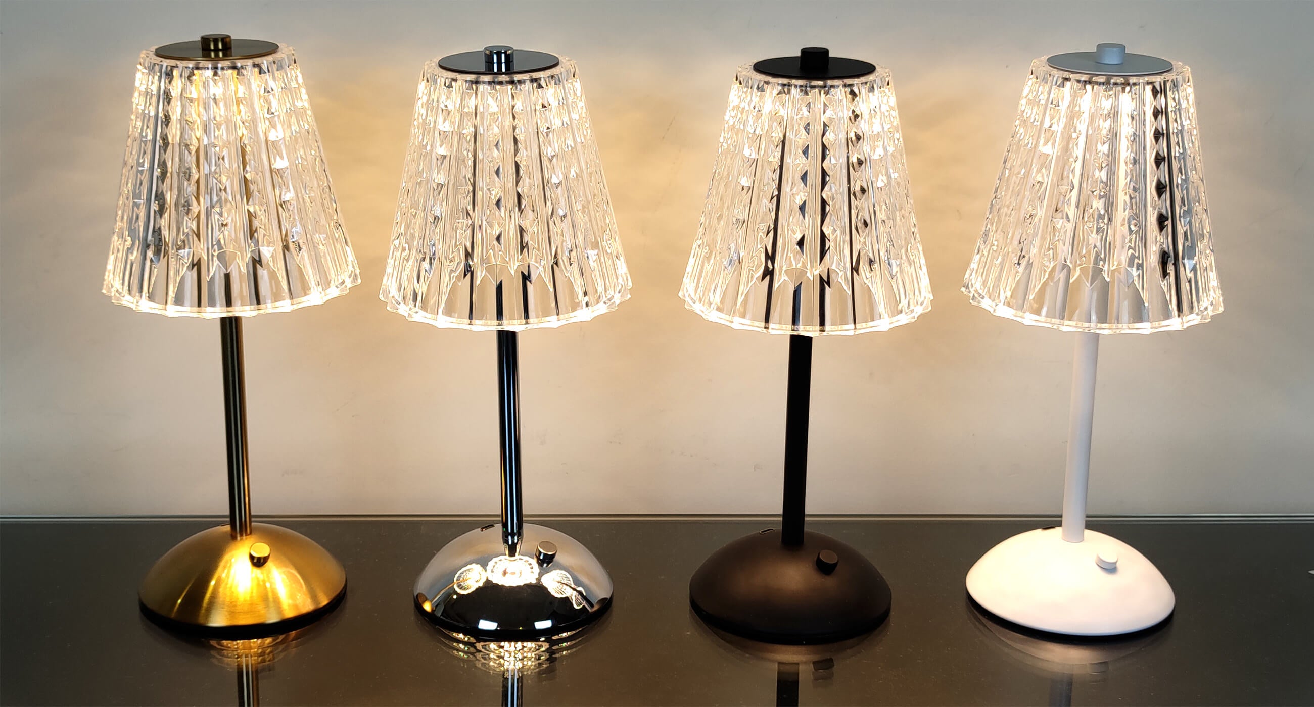 Amingulry Cordless Rechargeable Modern Table Lamp